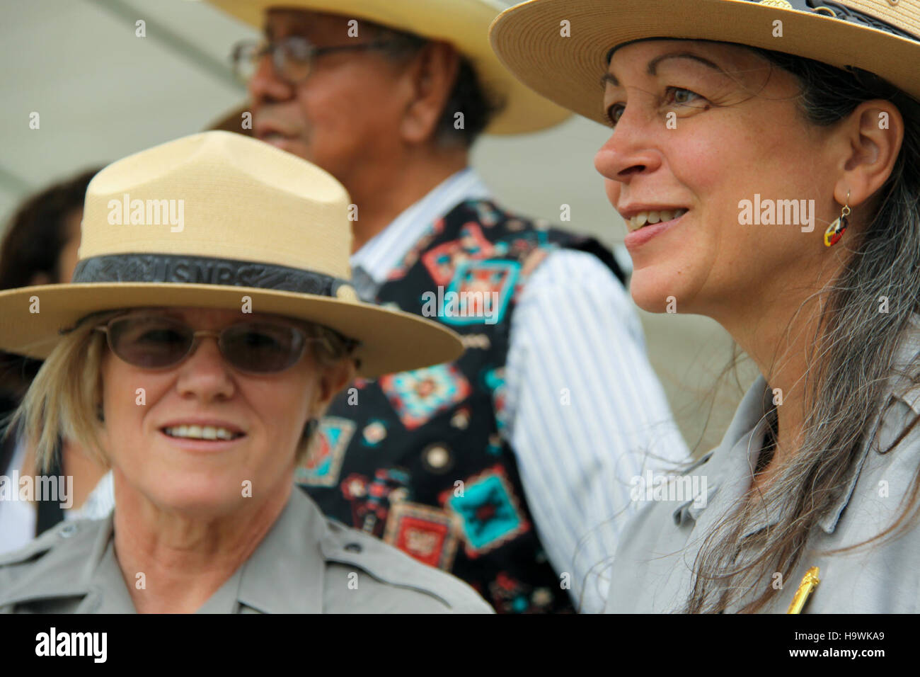 Rangers Cindy and Ellen stand as stewards of Badlands National Park ...