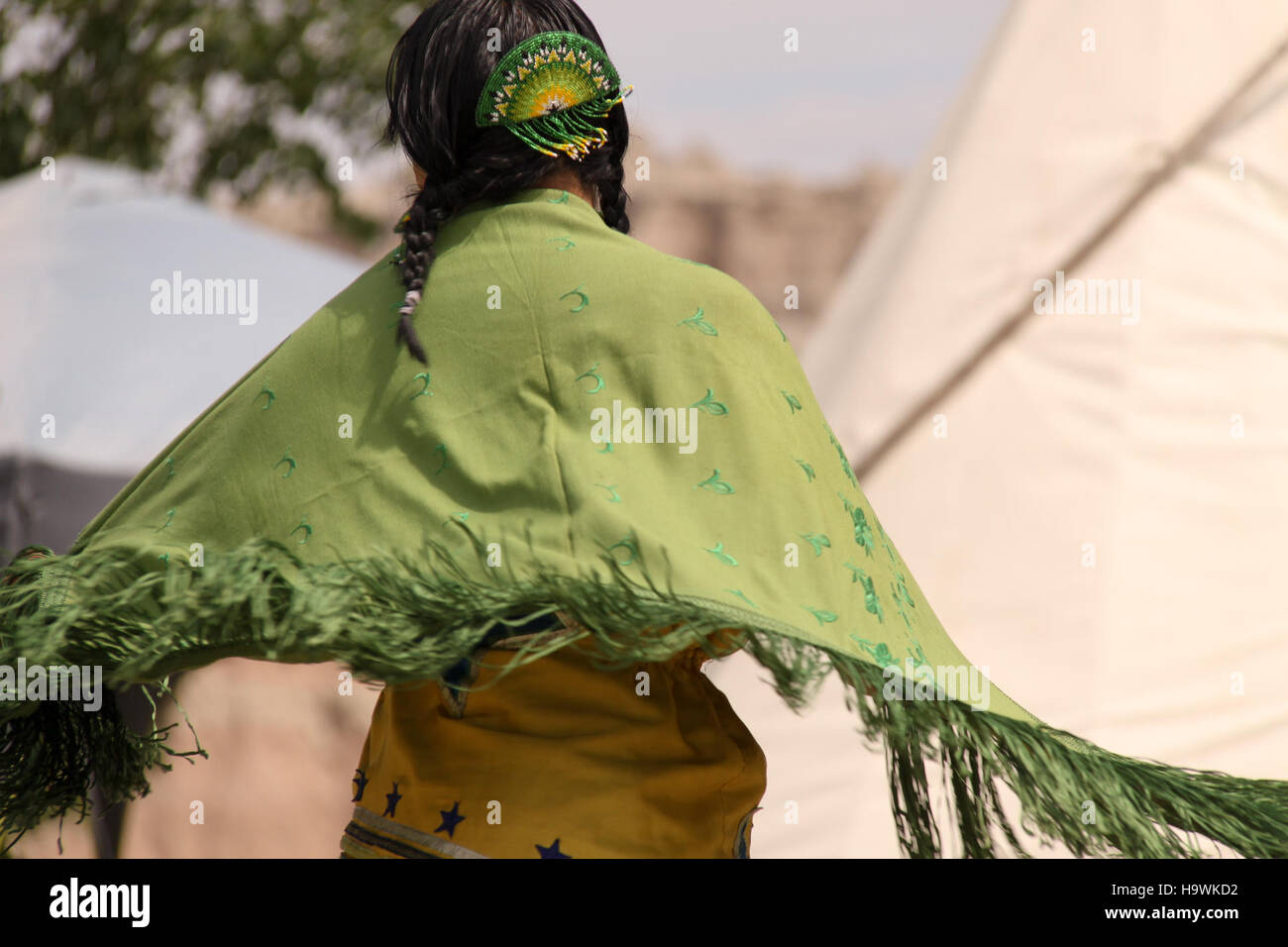 The Fancy Shawl Dance, a traditional Native American dance, is ...