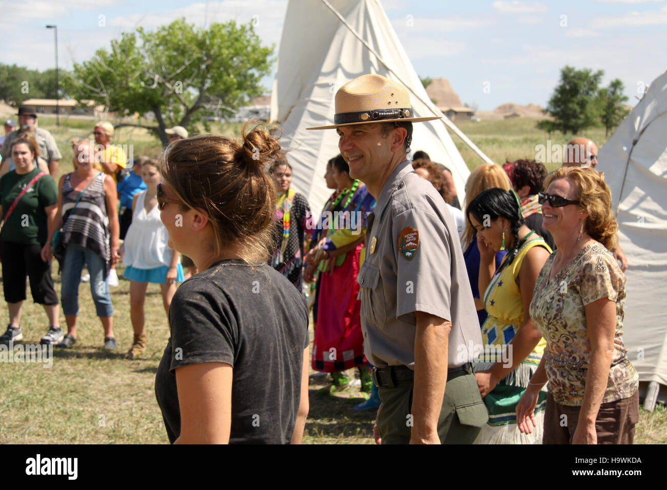 The striking landscapes of Badlands National Park feature dramatic rock ...