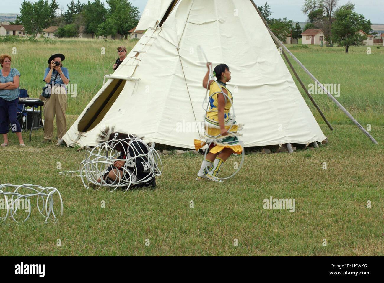 A cultural performance in Badlands National Park featuring Star and ...