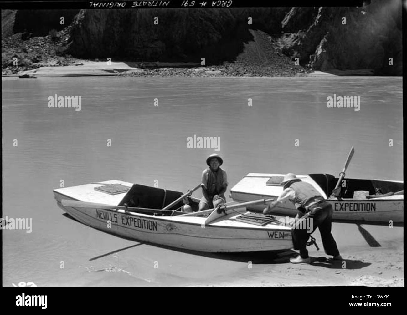 A historic photo from the 1938 Norm Nevills Expedition, which explored ...