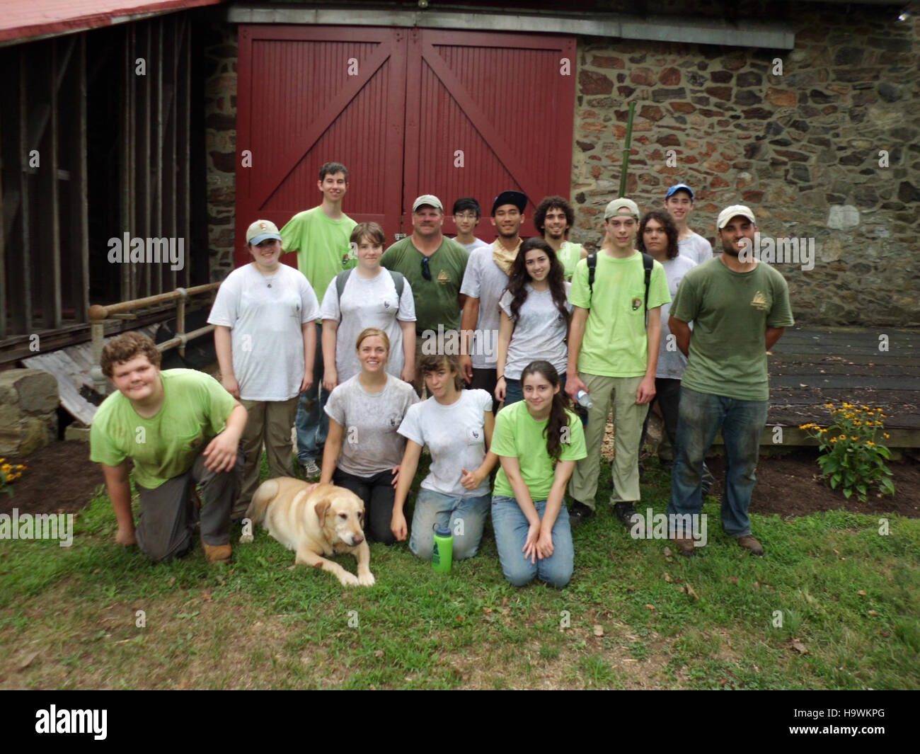 Students visiting Valley Forge National Historical Park, learning about its significance in ...