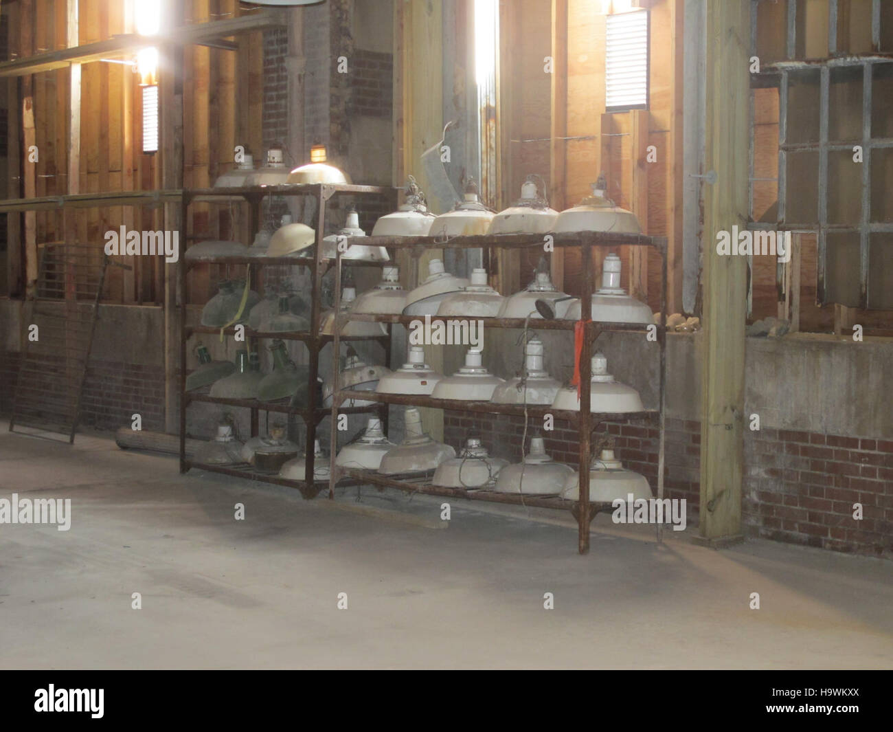 A diverse array of light fixtures on display, showcasing a variety of ...