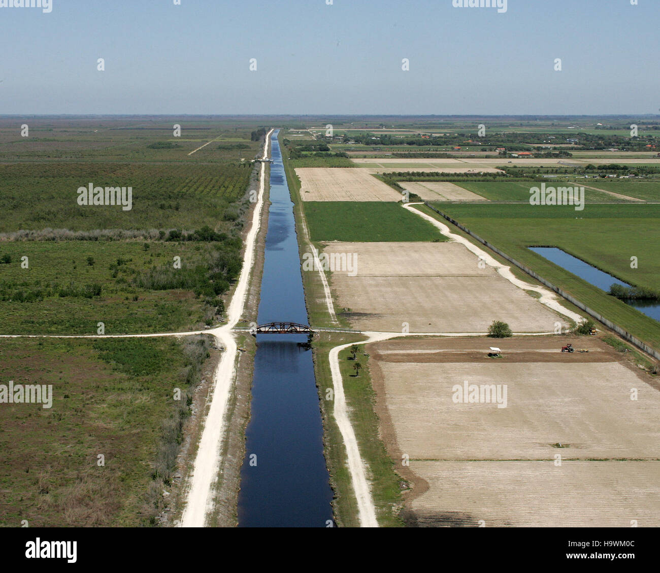 The Everglades National Park features complex water management ...