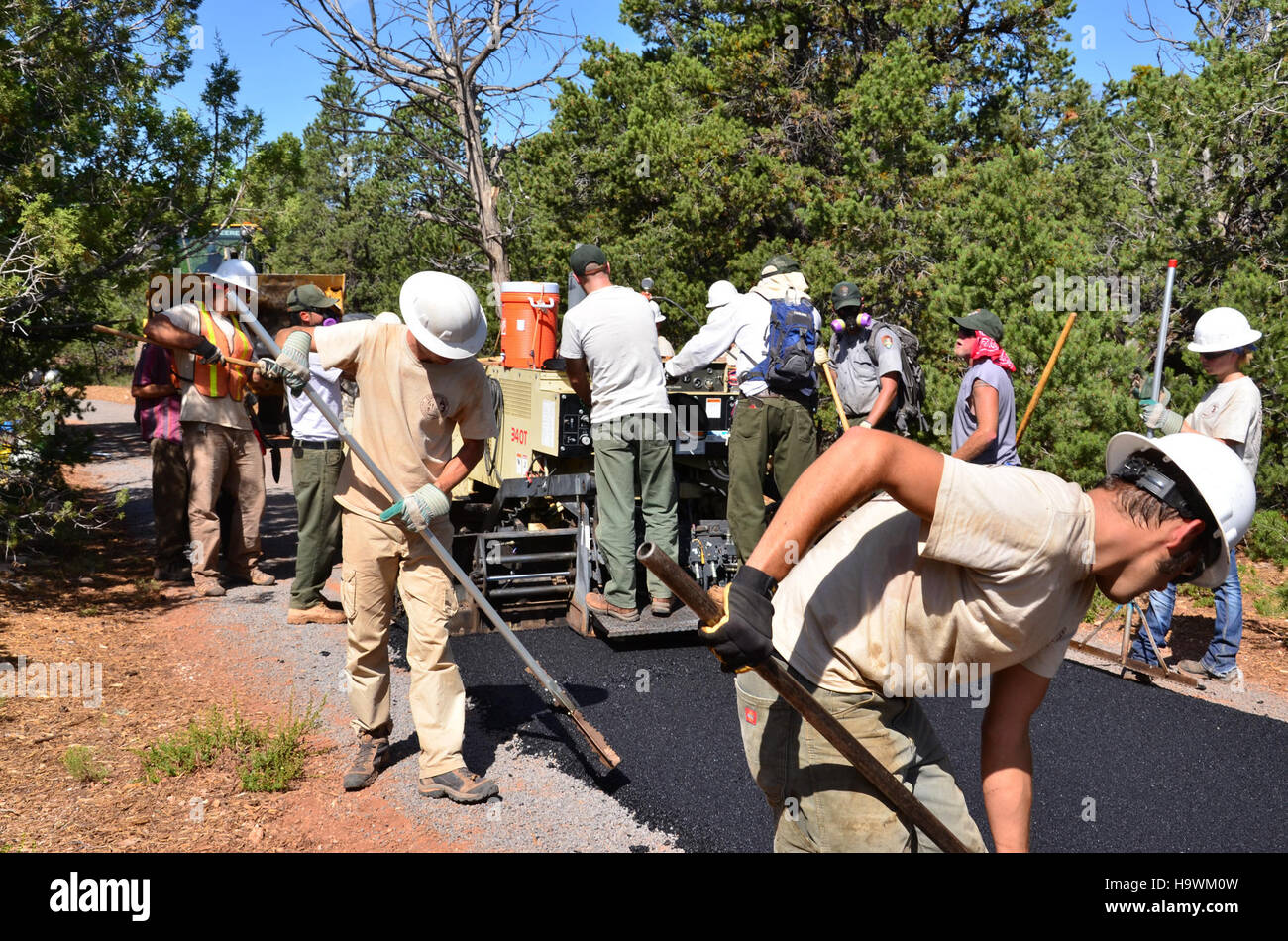 Construction of the South Rim Greenway in Grand Canyon National Park ...