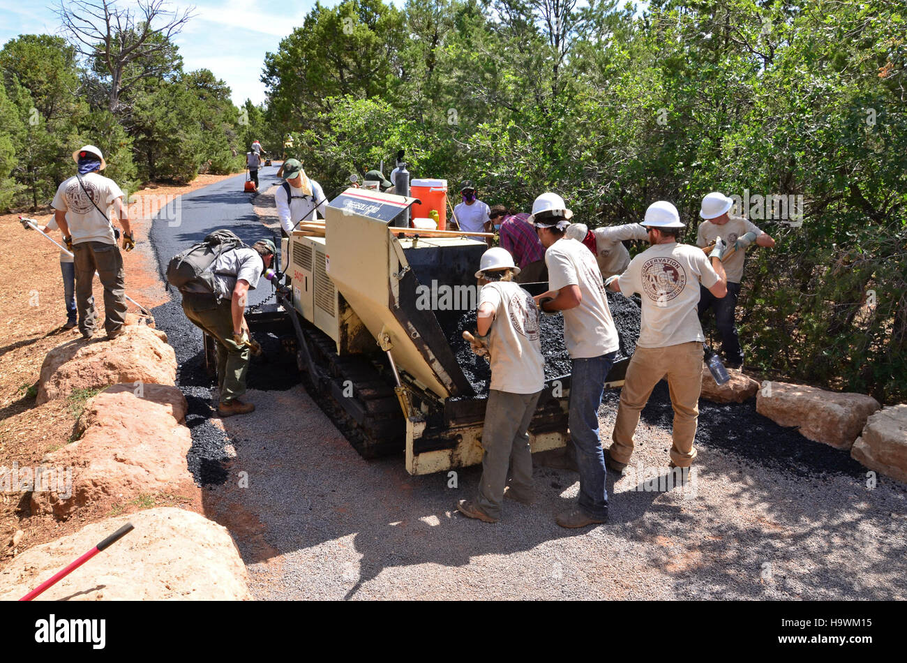 Construction of the South Rim Greenway at Grand Canyon National Park ...