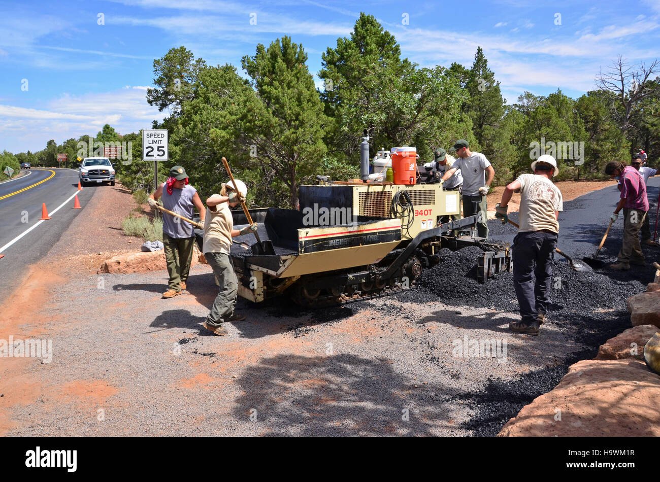 The South Rim Greenway construction project at Grand Canyon National ...