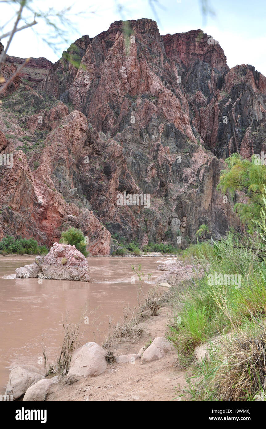 The Grand Canyon National Park features unique geological formations ...