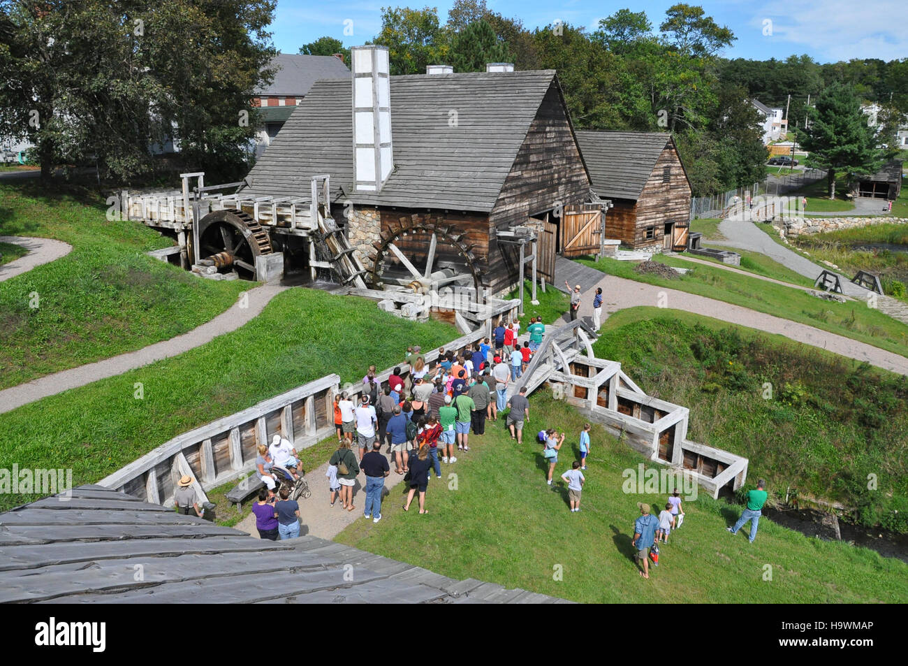 A photo documenting the Salem-Saugus National Park in Massachusetts ...