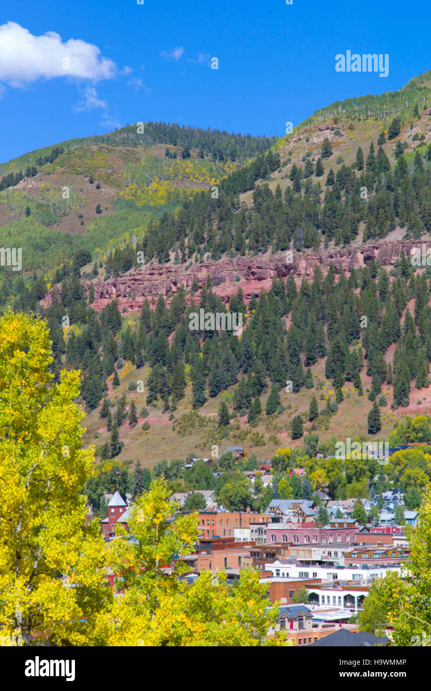 Buildings situated within forested areas represent the careful balance ...