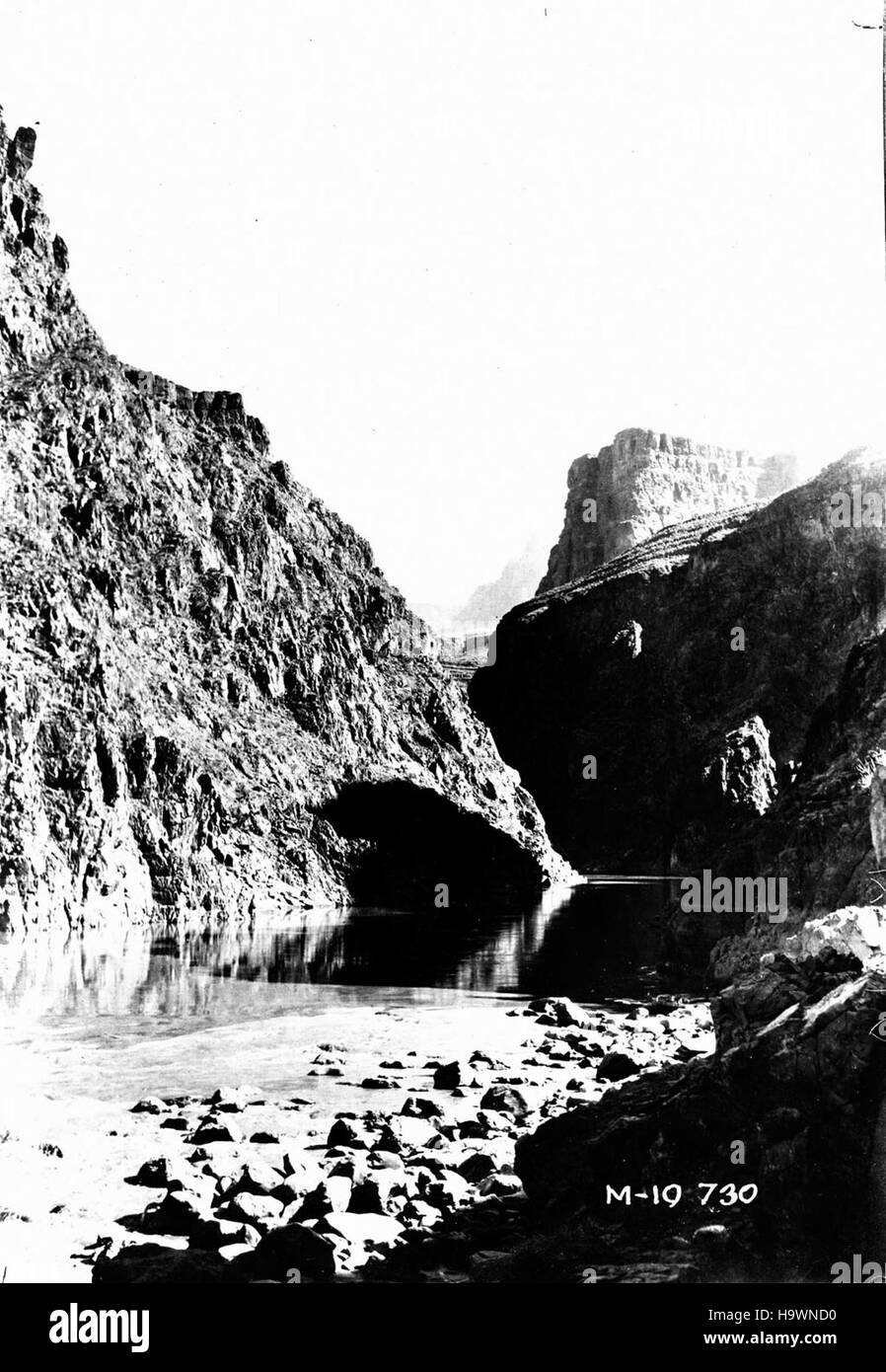 A historic photo of the Grand Canyon National Park, documenting the ...