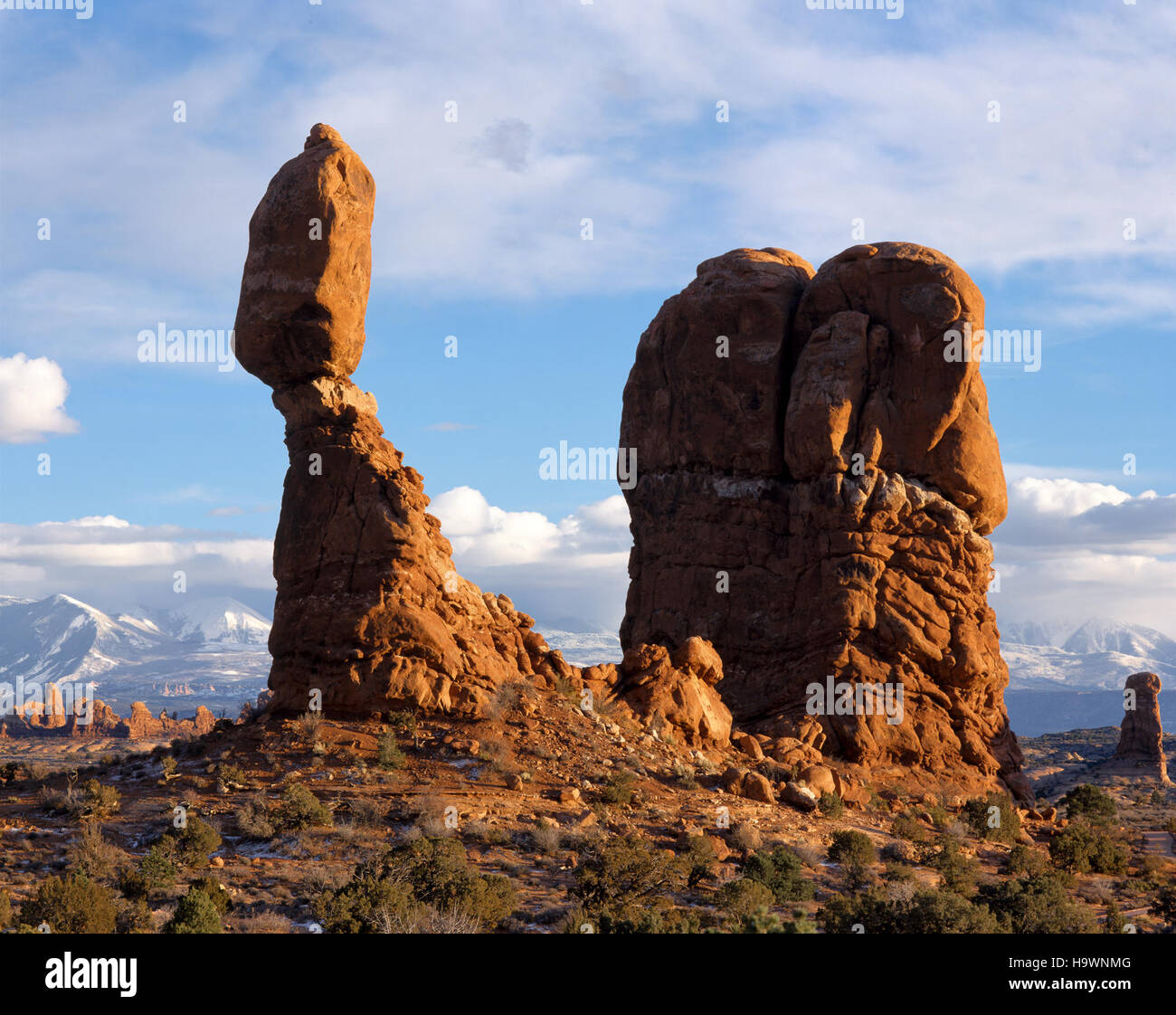 Balanced Rock is a natural rock formation located in Arches National ...