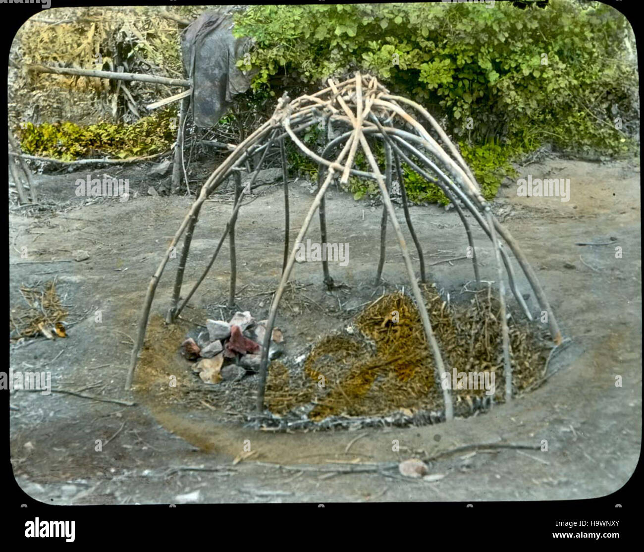 Historic Havasupai buildings, dating back to the early 1900s, reflect ...