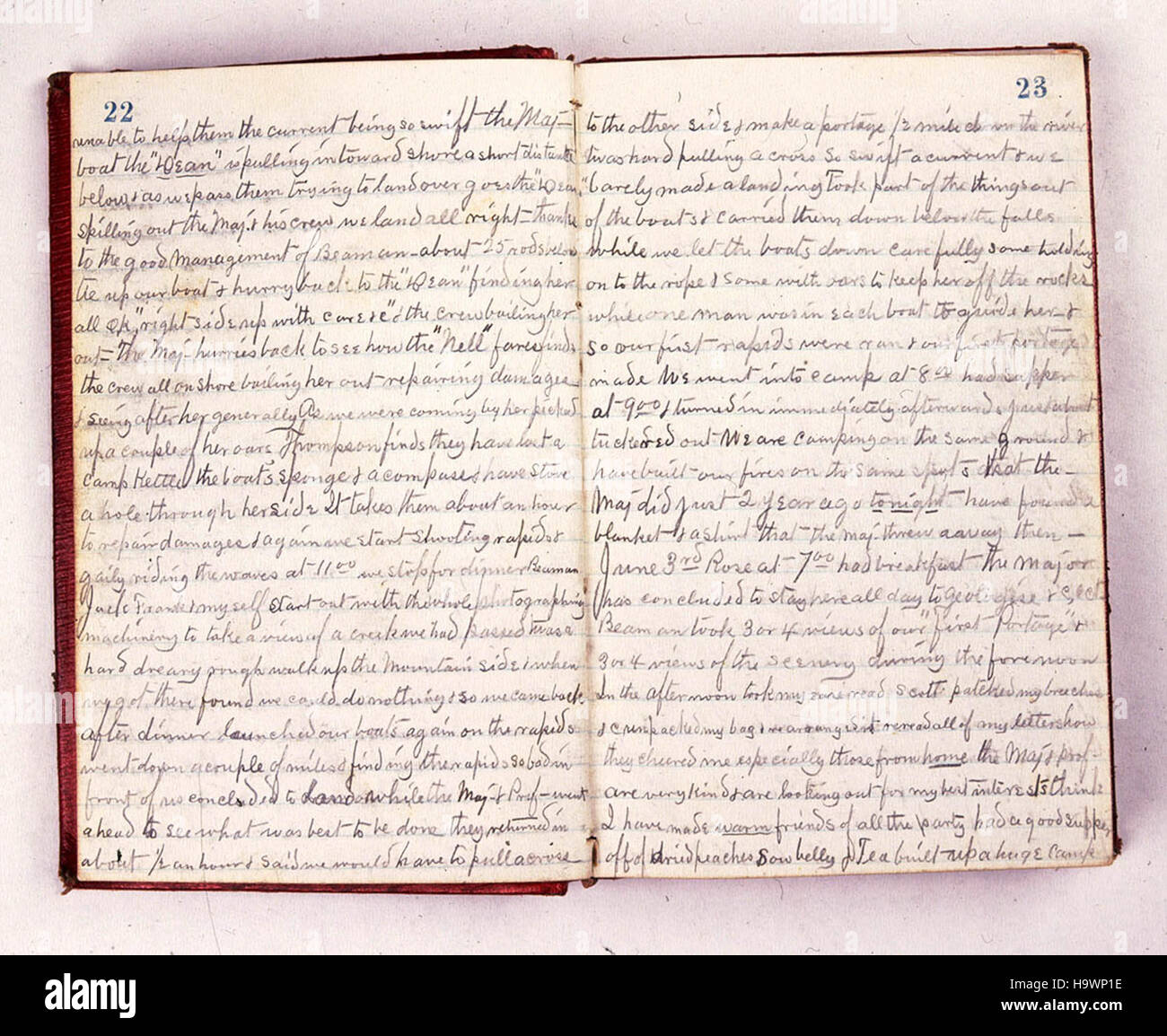 The Powell Expedition Journal, documenting the historic exploration of ...