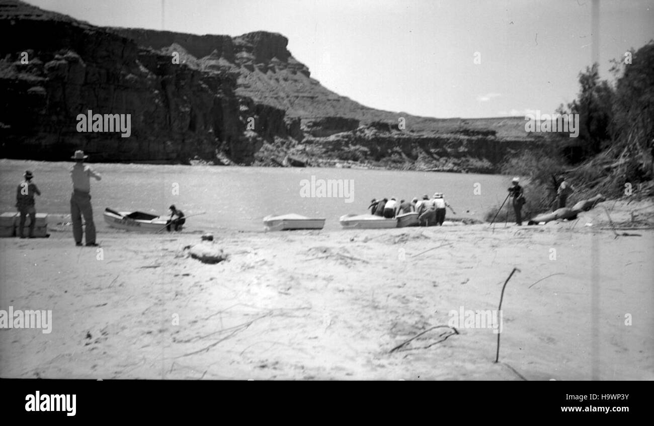 This historic image captures the Colorado River winding through the ...