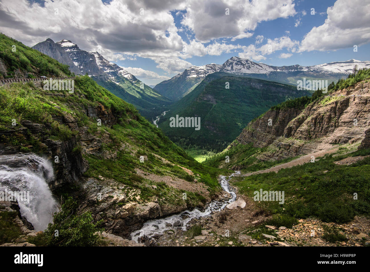 This image showcases Haystack View, part of Glacier National Park ...