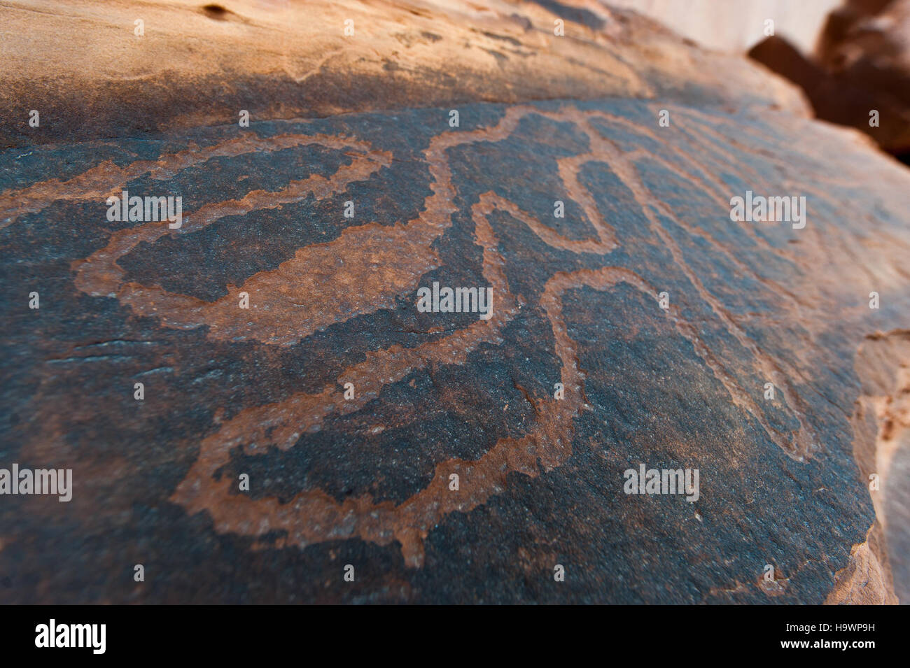 archesnps 9085140493 Courthouse Wash Rock Art Panel Stock Photo - Alamy