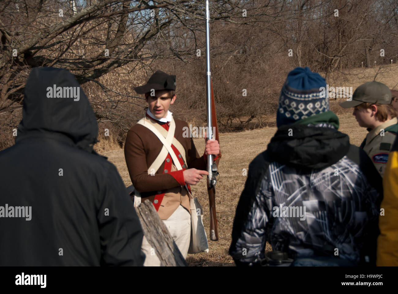 A depiction of soldier life at Valley Forge National Park highlights ...