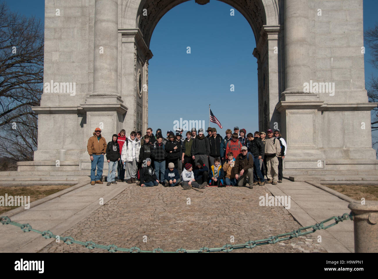 Memorial arch in valley hi-res stock photography and images - Alamy