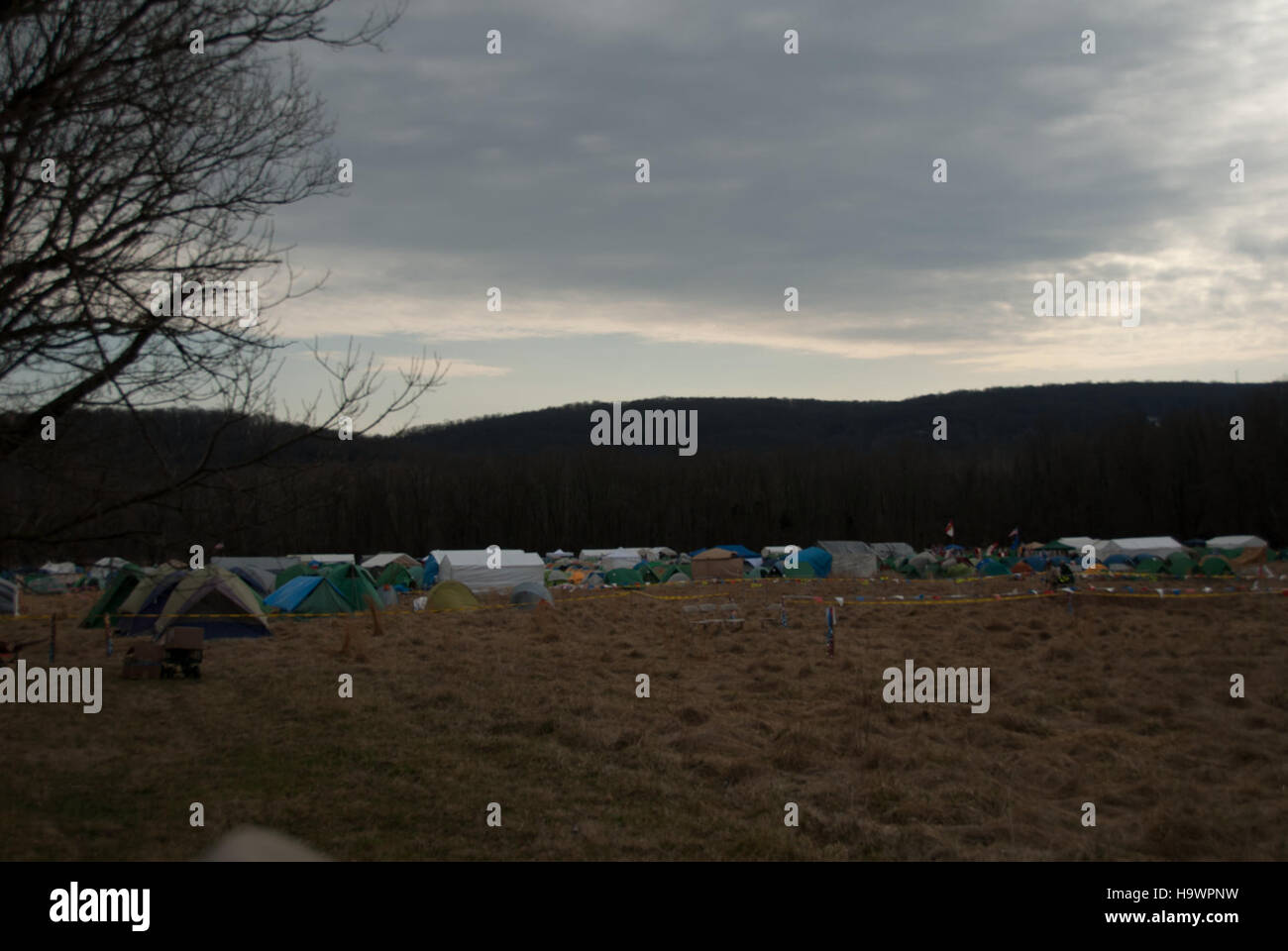 A high-quality photograph of Tent City in Valley Forge National ...