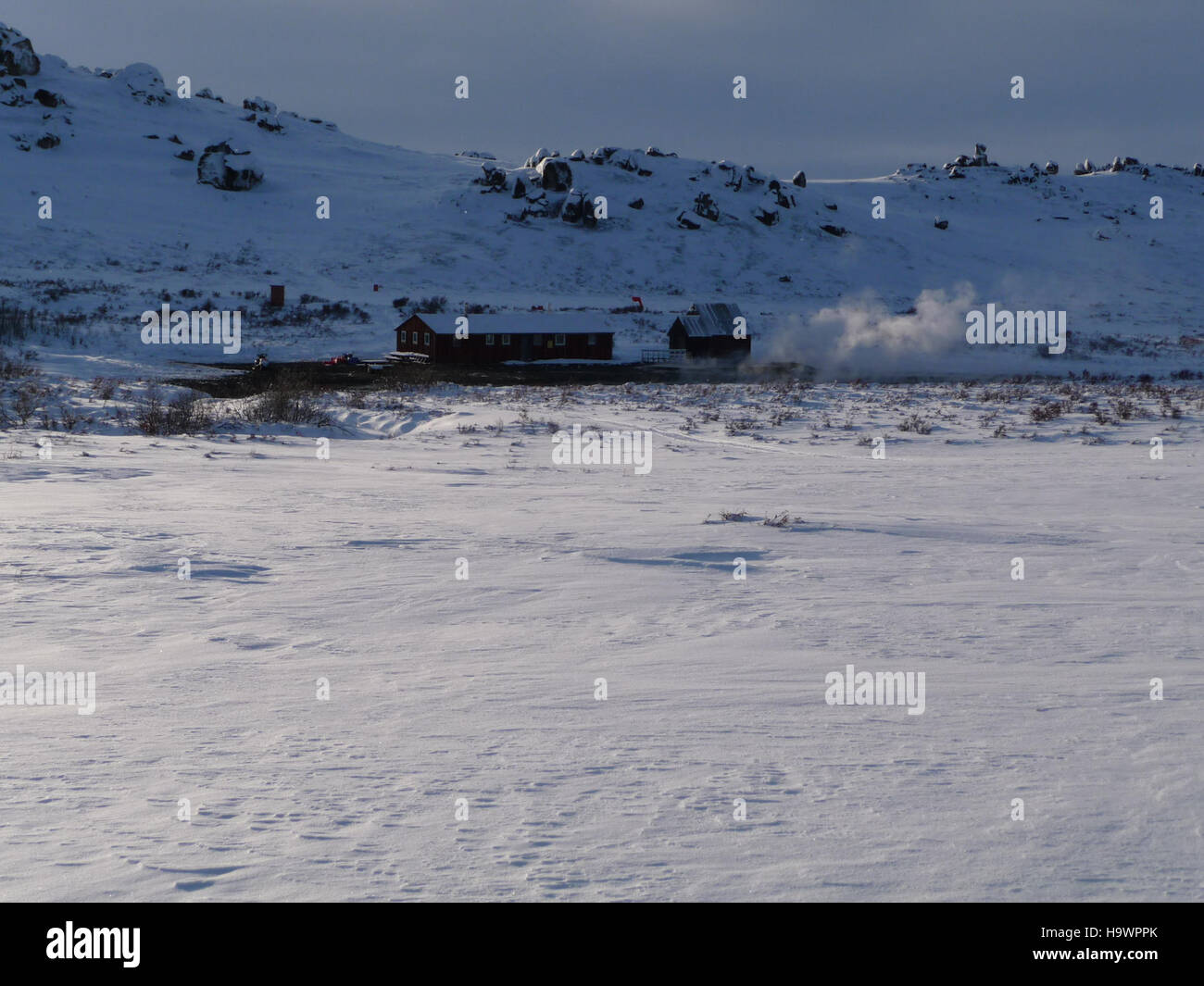 bering land bridge 9922962473 winter 2 Stock Photo - Alamy