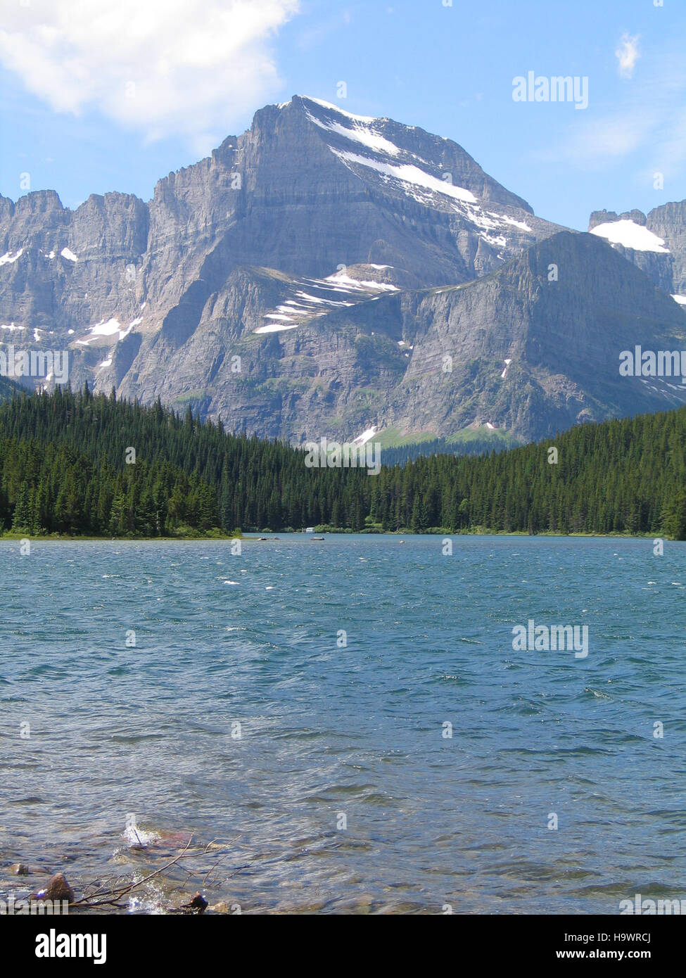 Swiftcurrent Lake and Mt. Gould, located in Glacier National Park ...