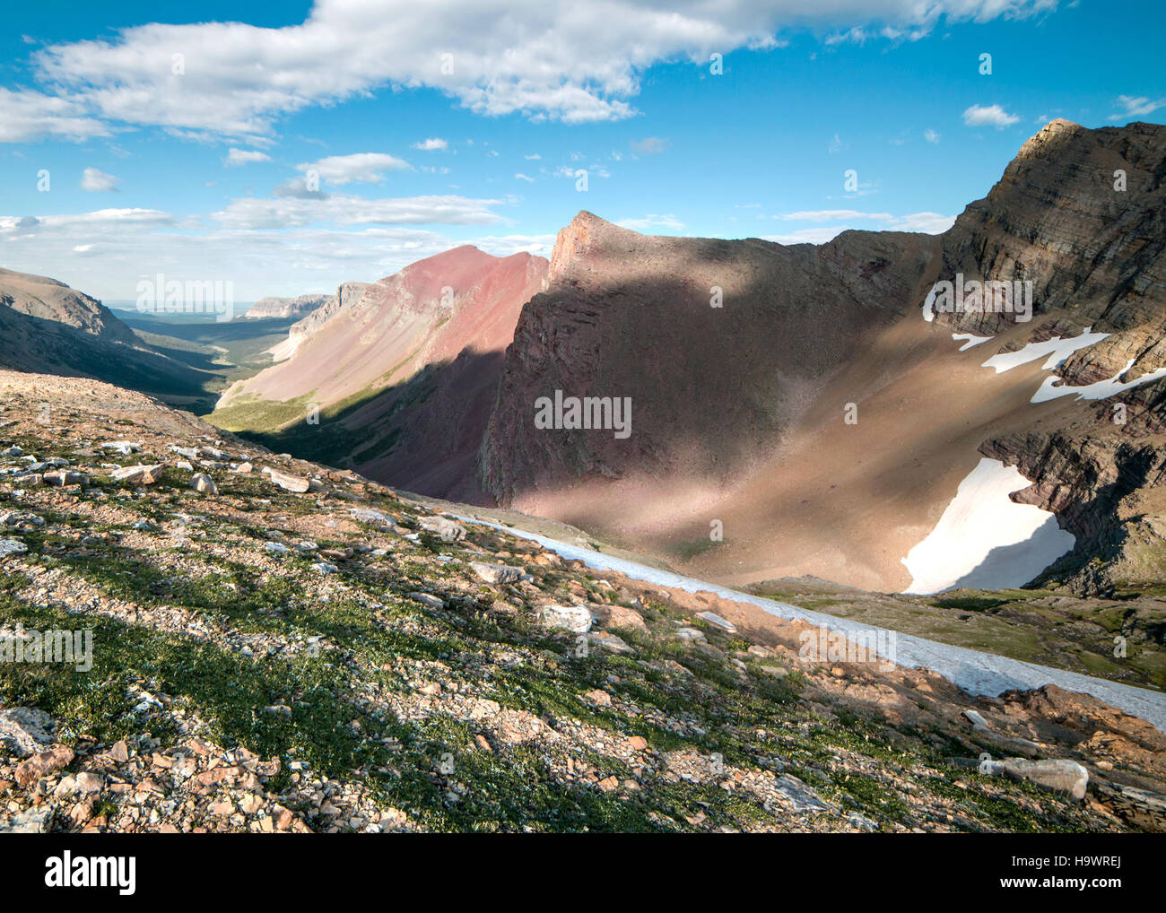 Siyeh Pass in Glacier National Park offers breathtaking views and ...
