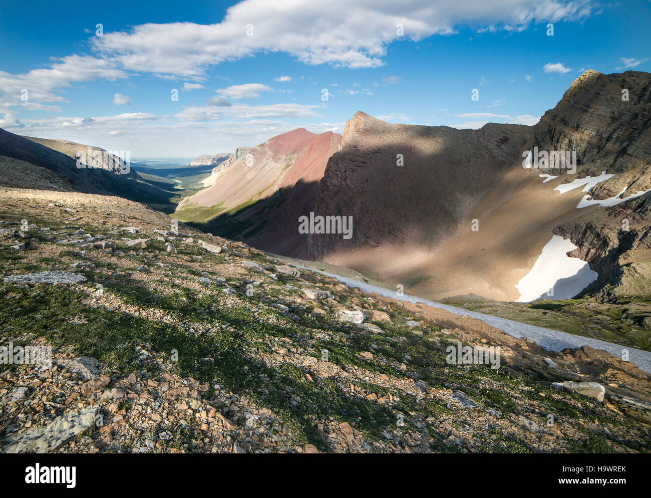 Siyeh Pass in Glacier National Park offers breathtaking views of the ...