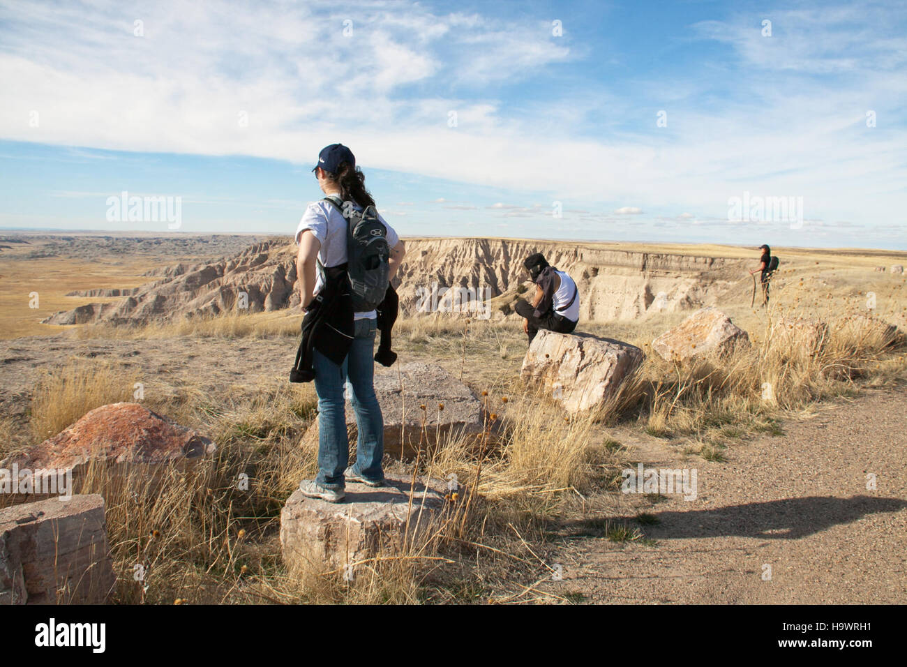 A photo capturing the unique rock formations and deep valleys of ...