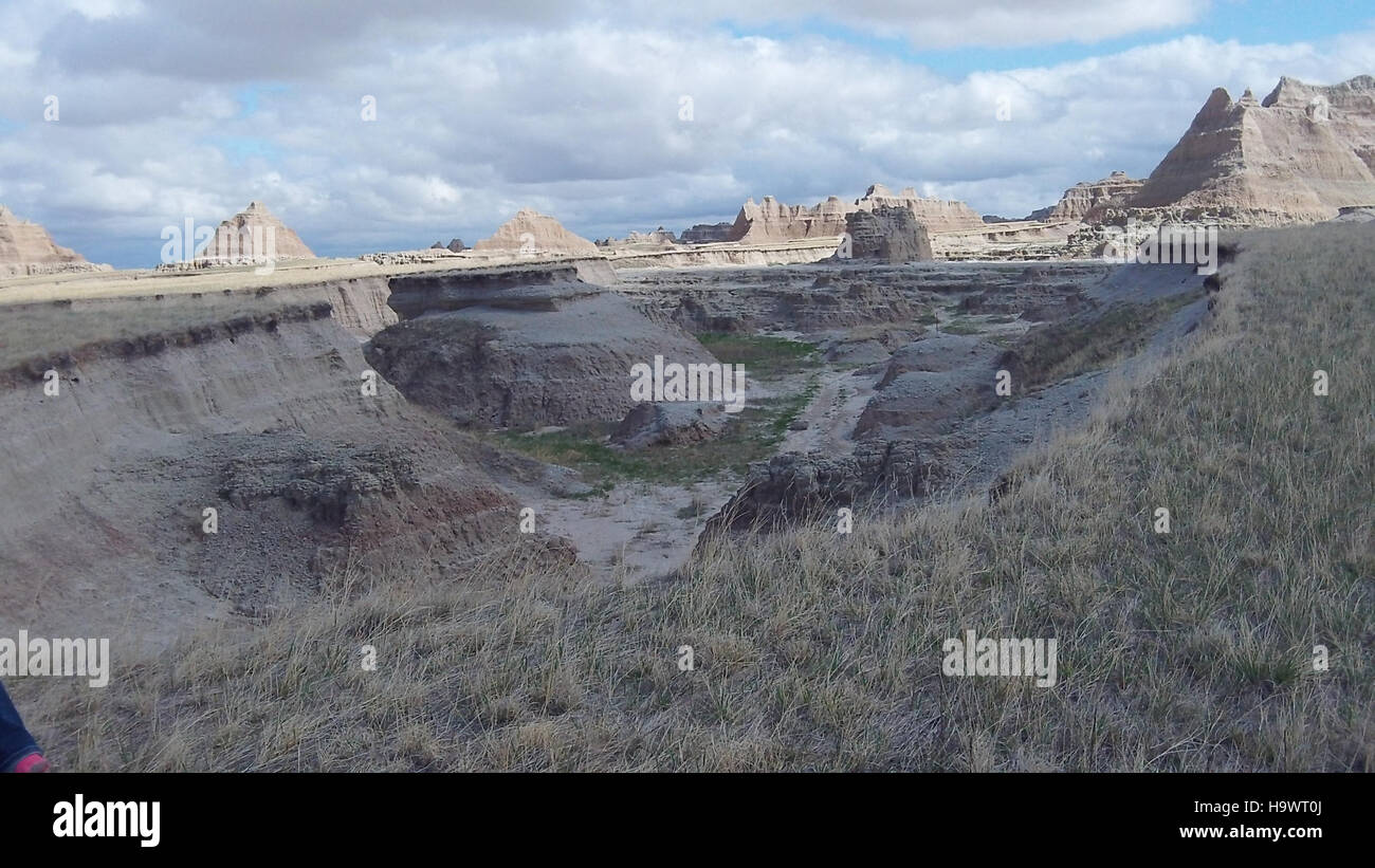 Badlands National Park offers dramatic landscapes with eroded rock ...