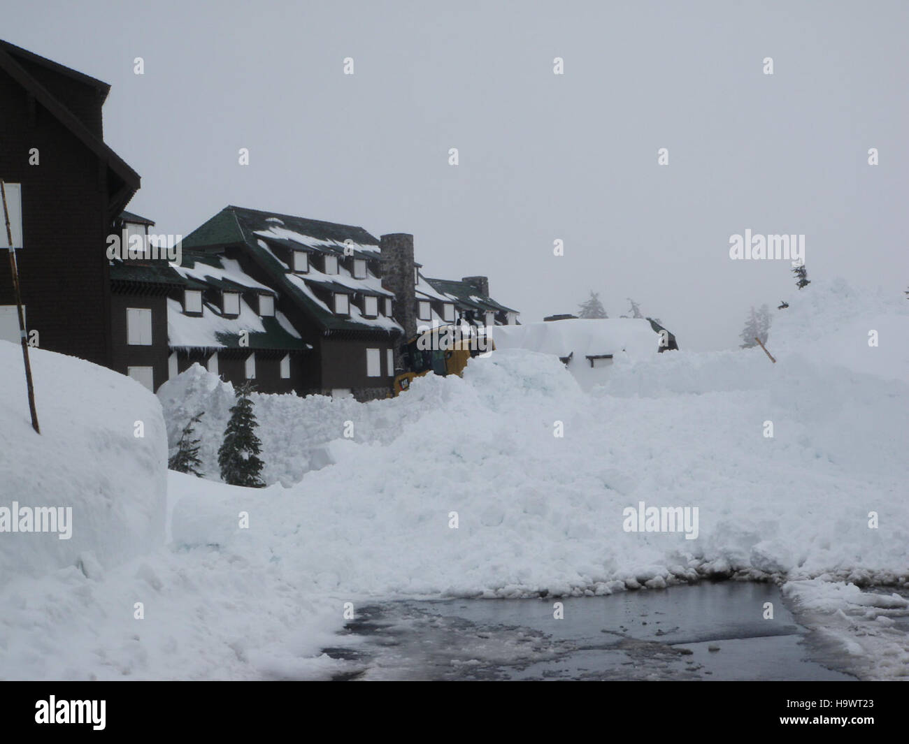 Visitors seen in snow hi-res stock photography and images - Alamy