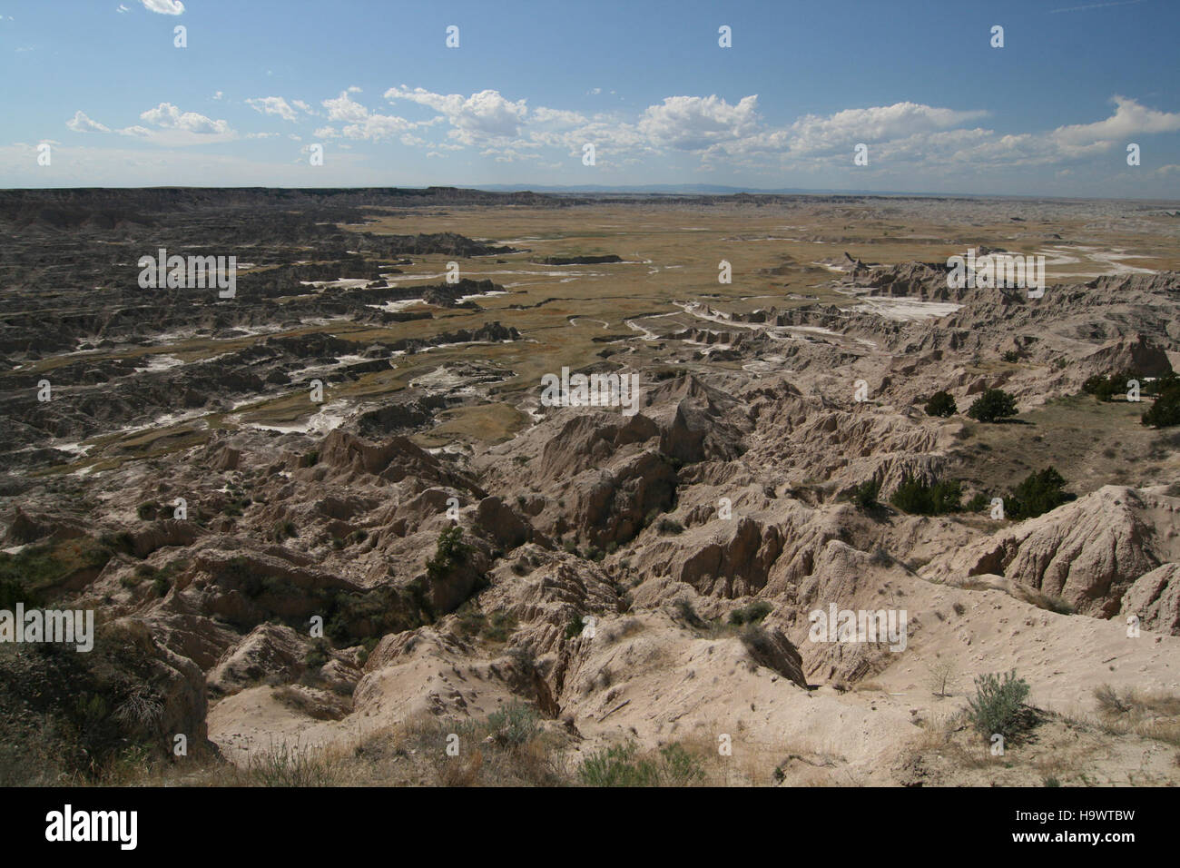 The Stronghold Unit of Badlands National Park features dramatic ...