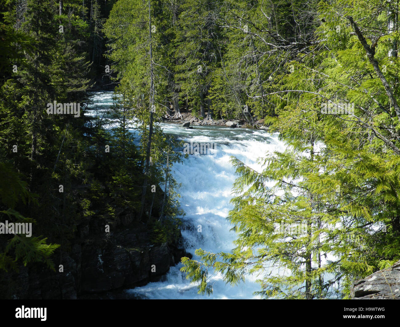 Sacred Dancing Cascades, located in Glacier National Park, features ...