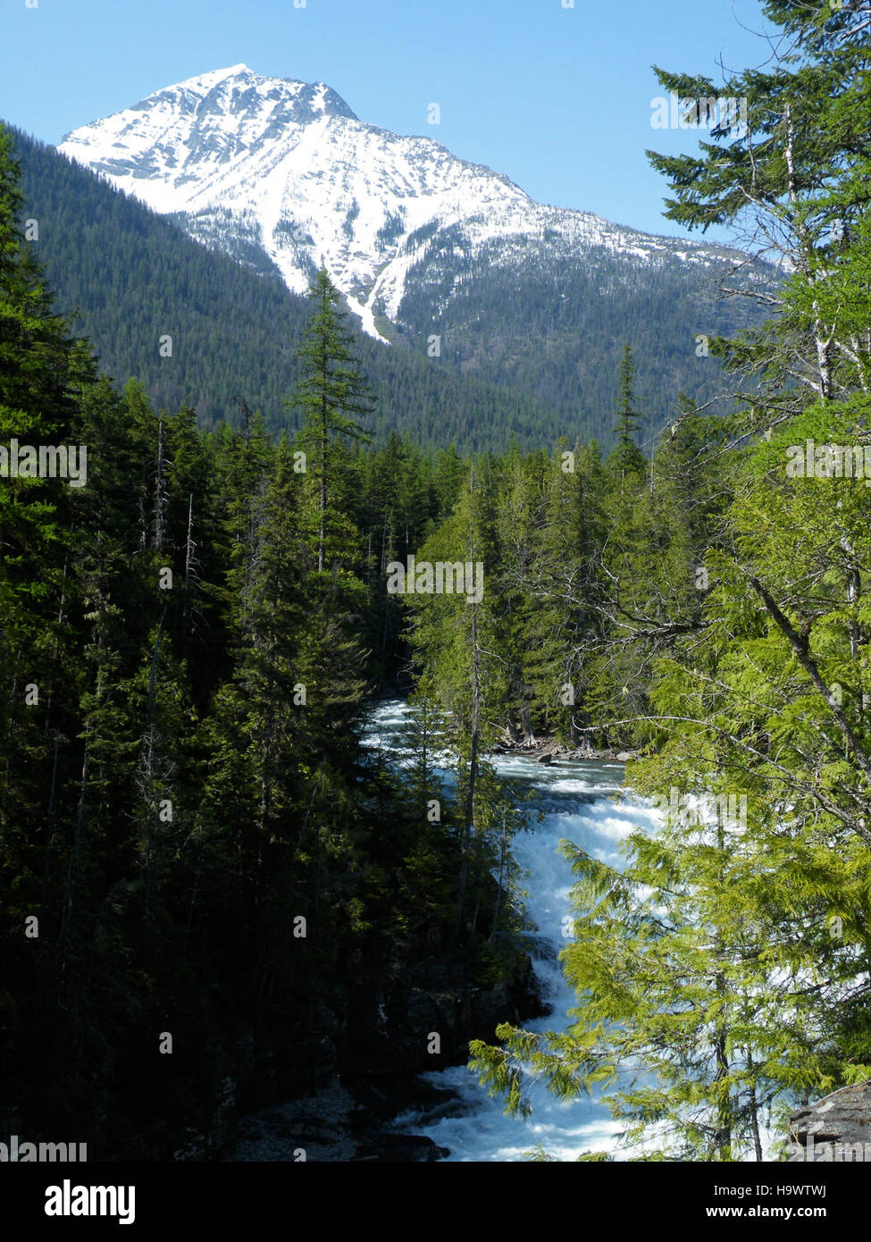 Sacred Dancing Cascades, located along Upper McDonald Creek in Glacier ...