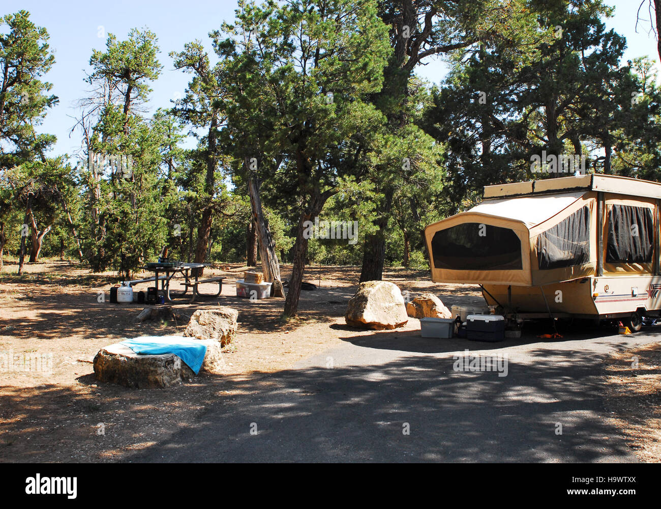 Mather Campground at Grand Canyon National Park offers visitors a place ...