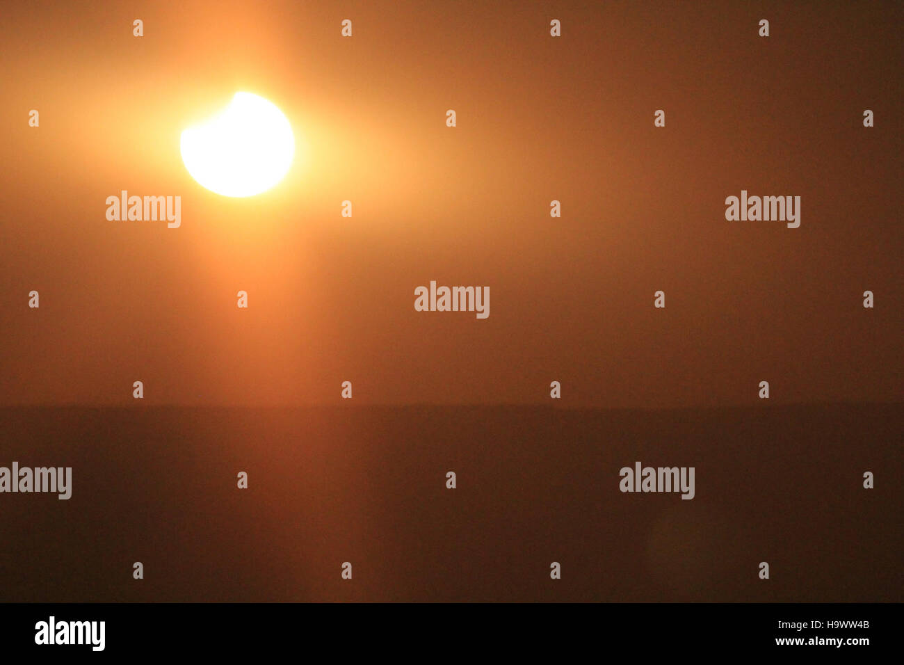 Visitors at Grand Canyon National Park observe an annular eclipse, an ...