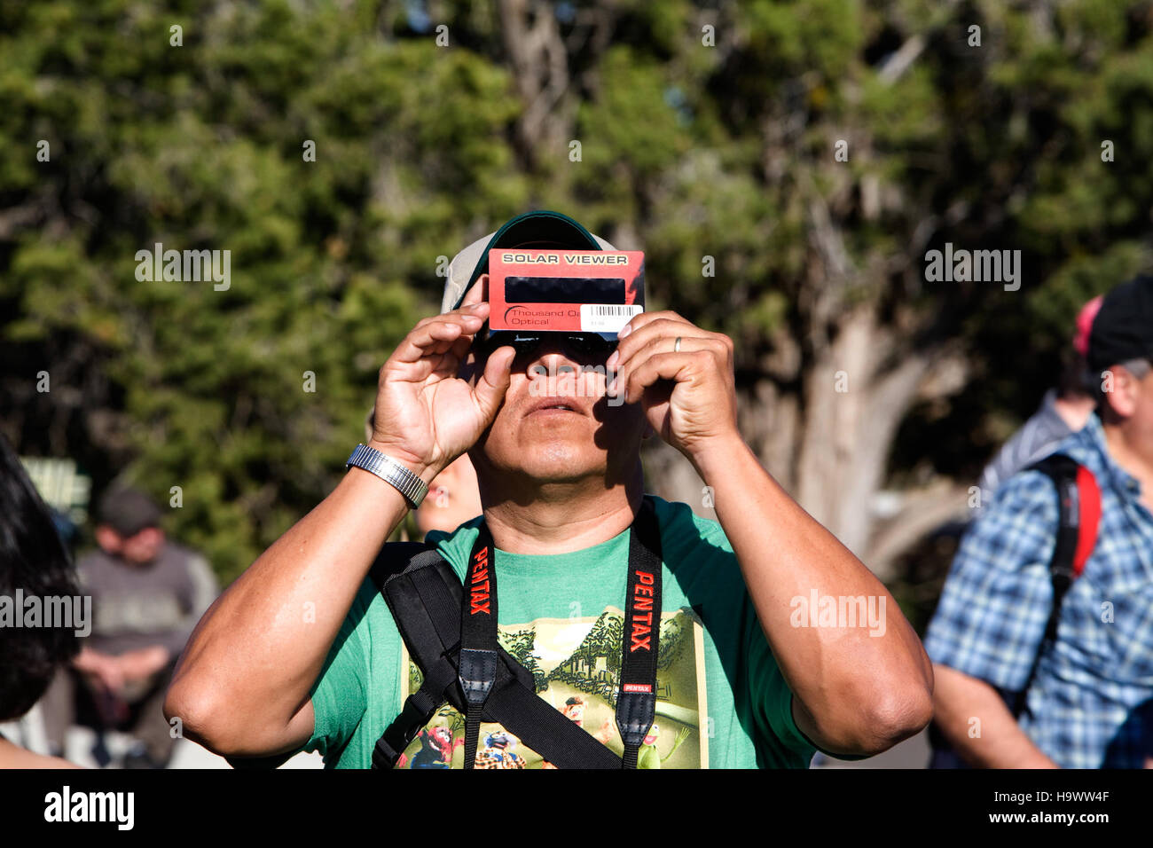 This photo captures the rare event of an annular eclipse as viewed from ...