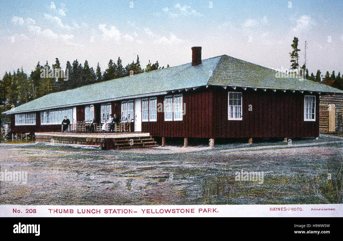 The Thumb Lunch Station in Yellowstone National Park provides a scenic ...
