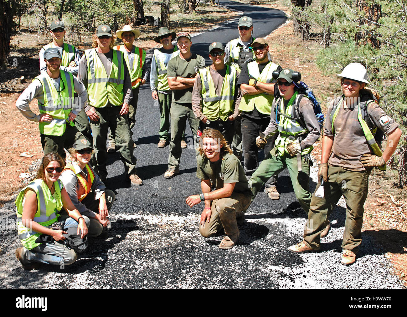 This image depicts the Greenway Trail construction project at Grand ...