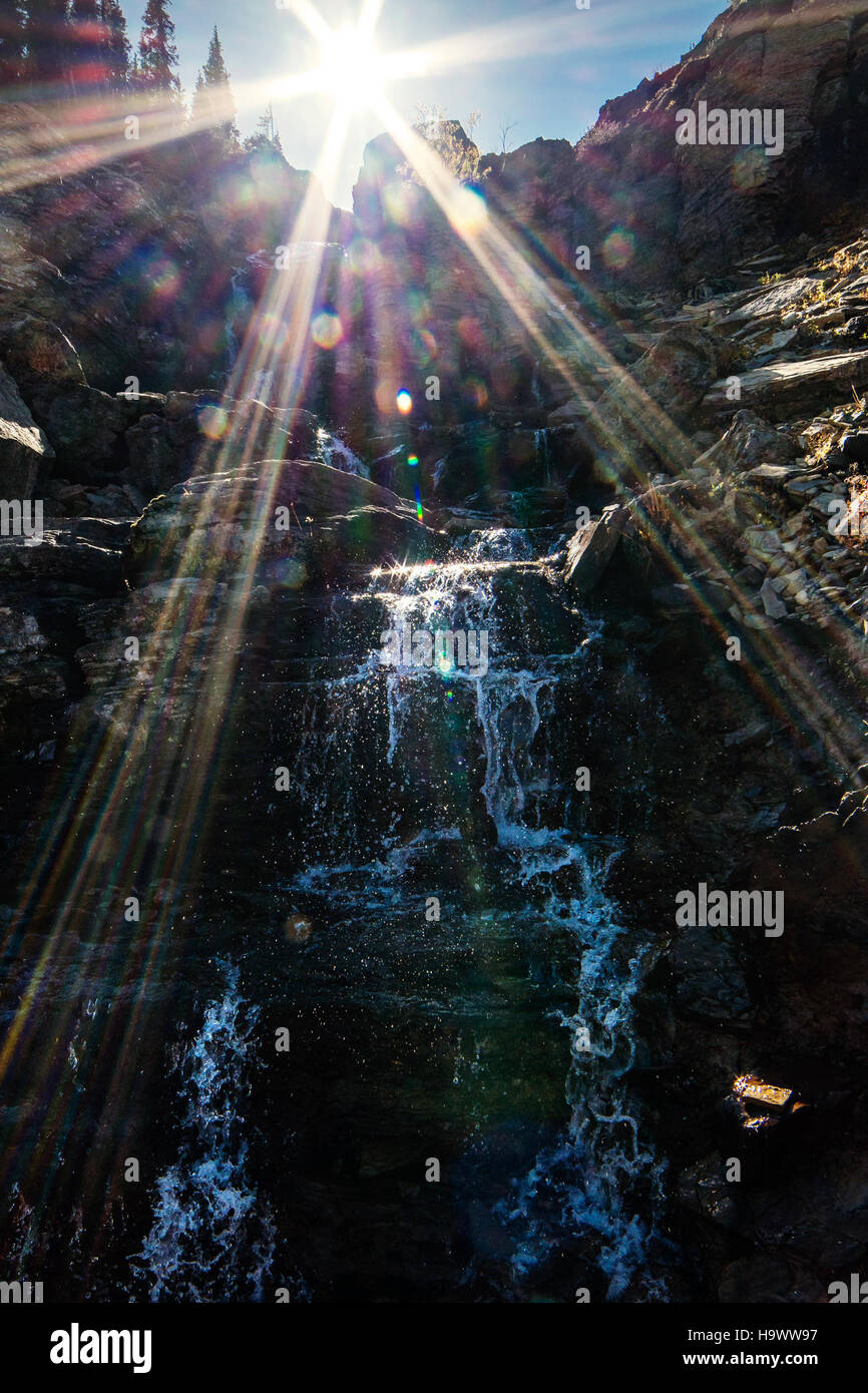 Oberlin Falls in Glacier National Park marks the end of the season ...