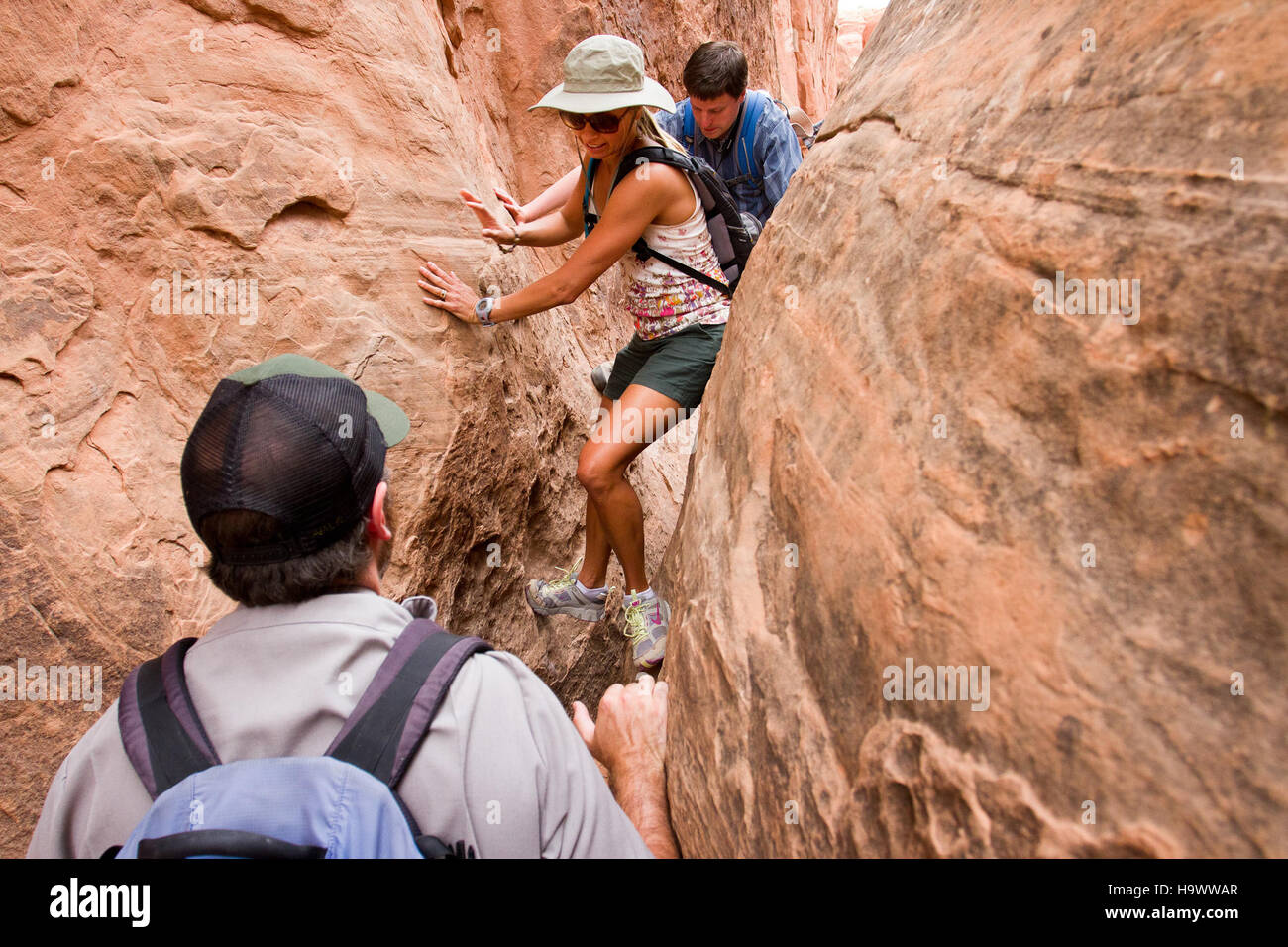 Fiery Furnace, a unique geological formation within Arches National ...