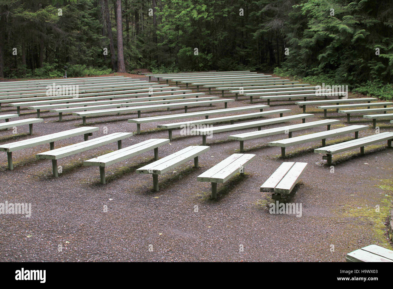 Fish Creek Amphitheater, located near the West Entrance of Glacier ...