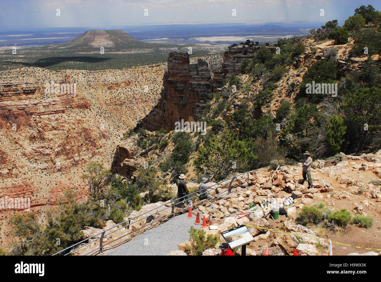 Desert View Point at Grand Canyon National Park undergoes refurbishing ...
