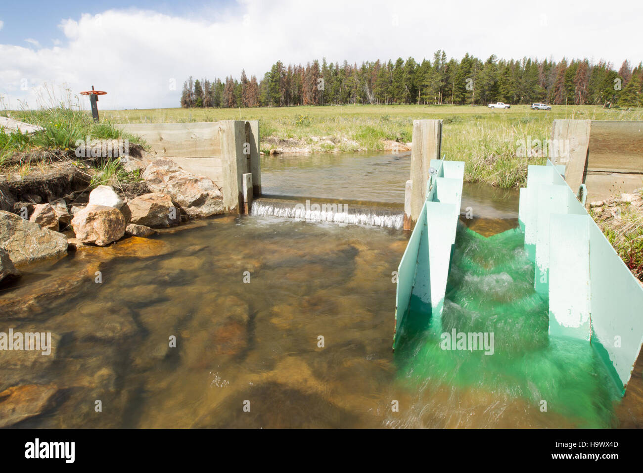 A fish ladder installed in an irrigation structure supports fish ...