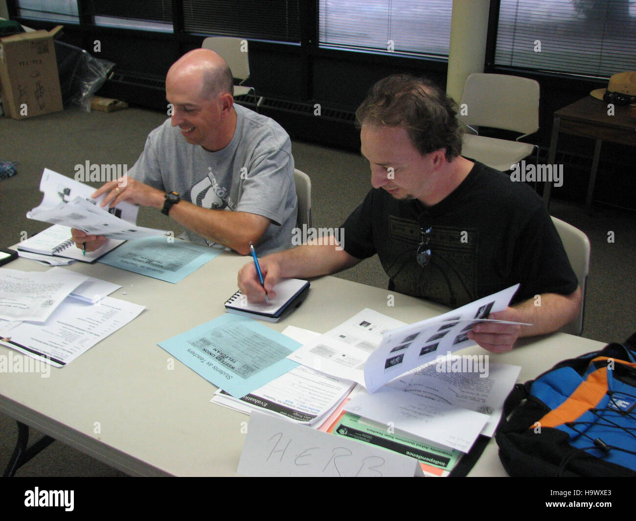 Volunteers participate in a workshop at Valley Forge National Park ...
