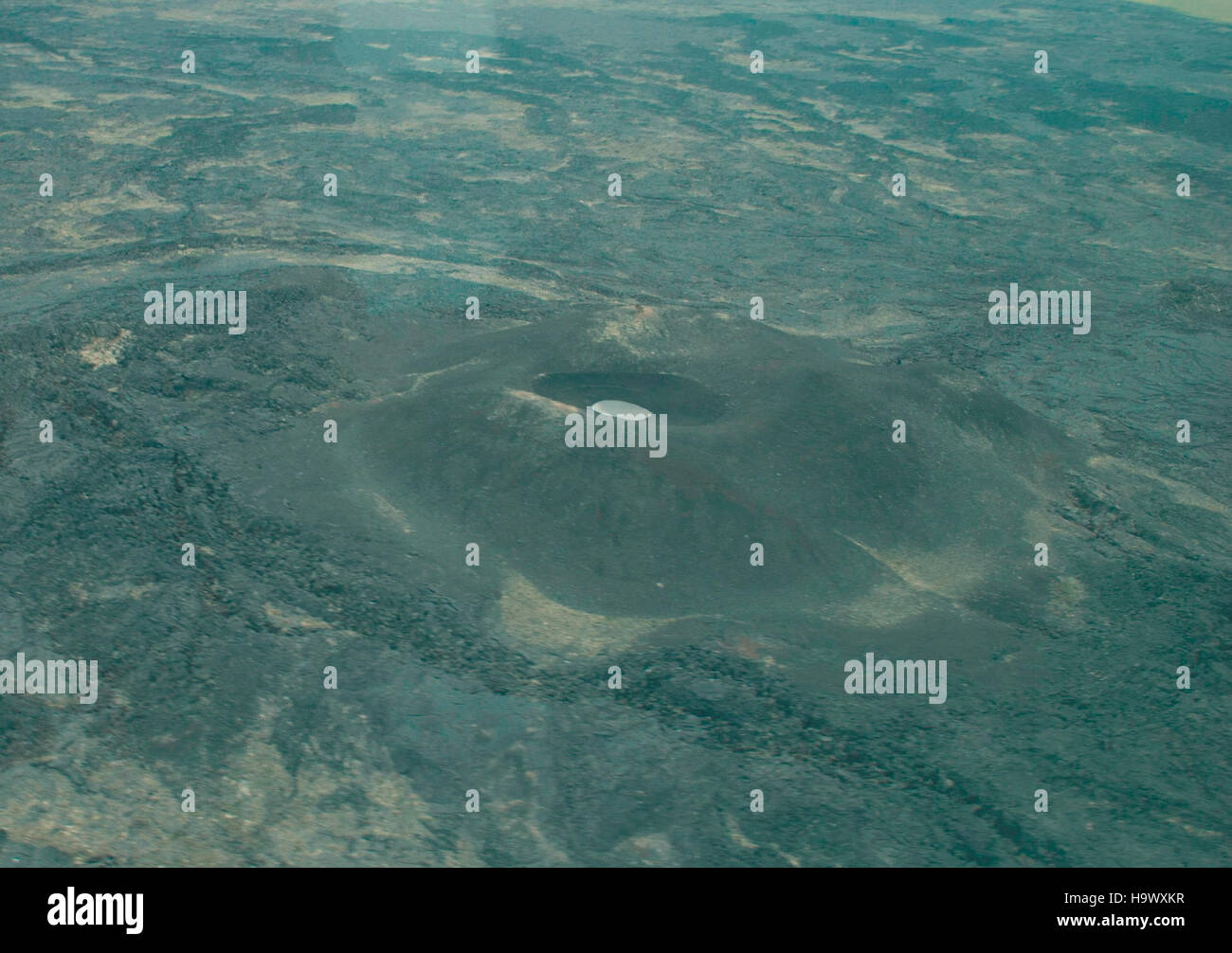 This aerial photograph shows the Bering Land Bridge, once connecting ...