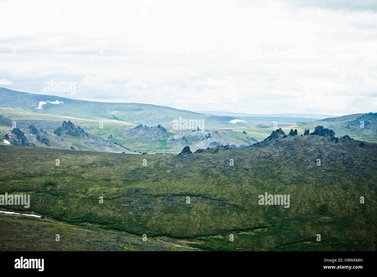 The Bering Land Bridge, a historic landmass connecting Asia and North ...