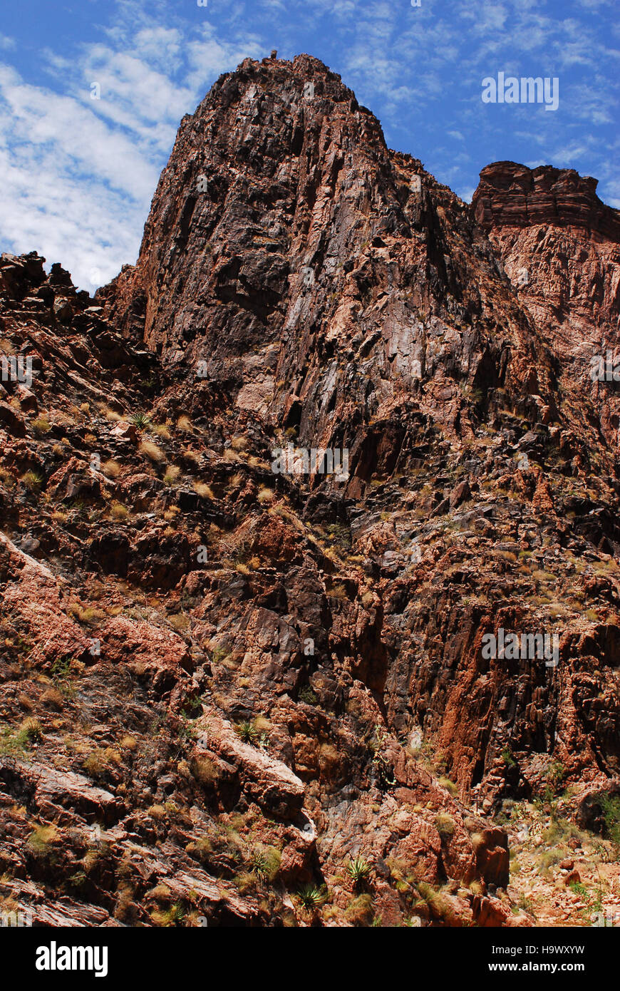This image shows the basement rocks of the Grand Canyon, part of the ...
