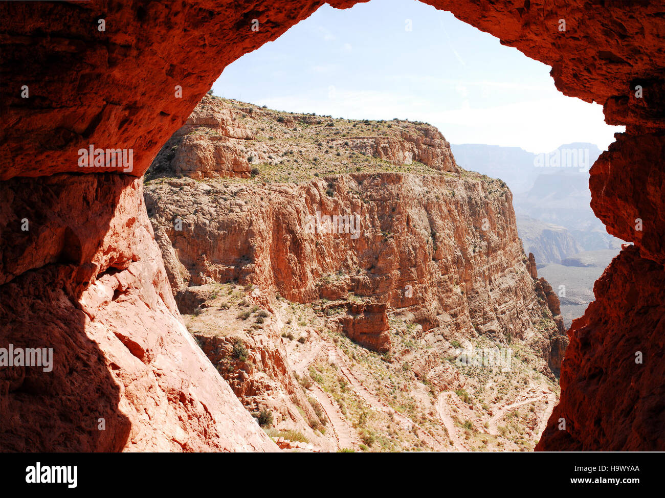 The Redwall Limestone formation in the Grand Canyon National Park is a ...
