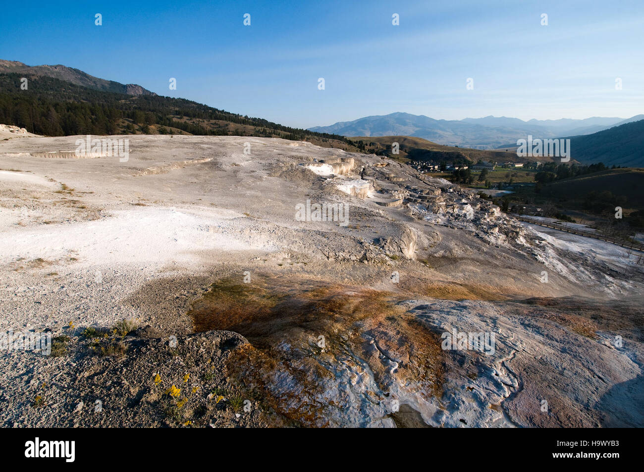 Mammoth hot springs opal terrace hi-res stock photography and images ...